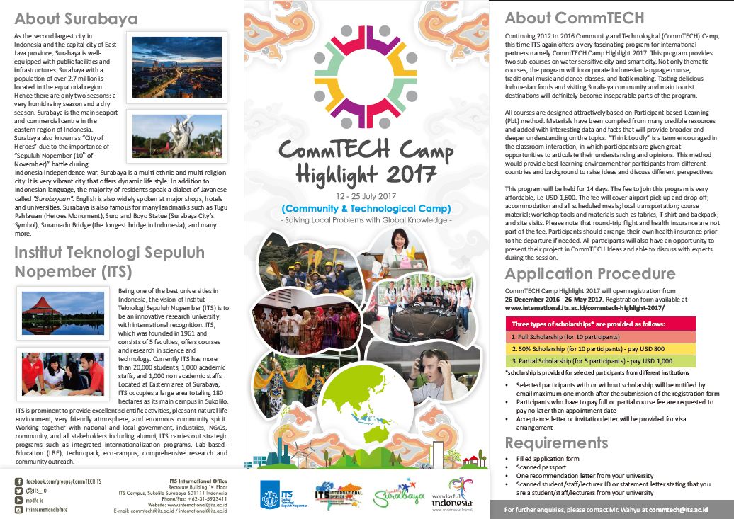 International Conference Multi Discipline: CommTECH ITS (Surabaya) 2017 ...