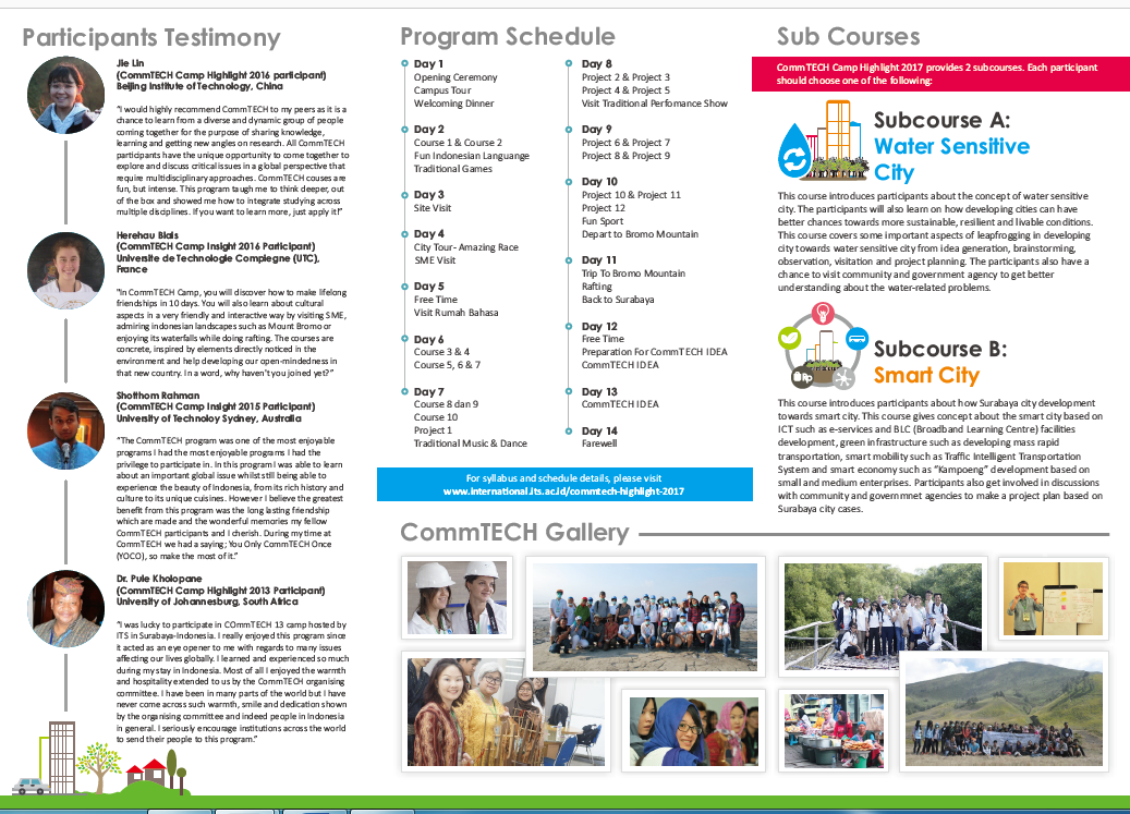 International Conference Multi Discipline: CommTECH ITS (Surabaya) 2017 ...