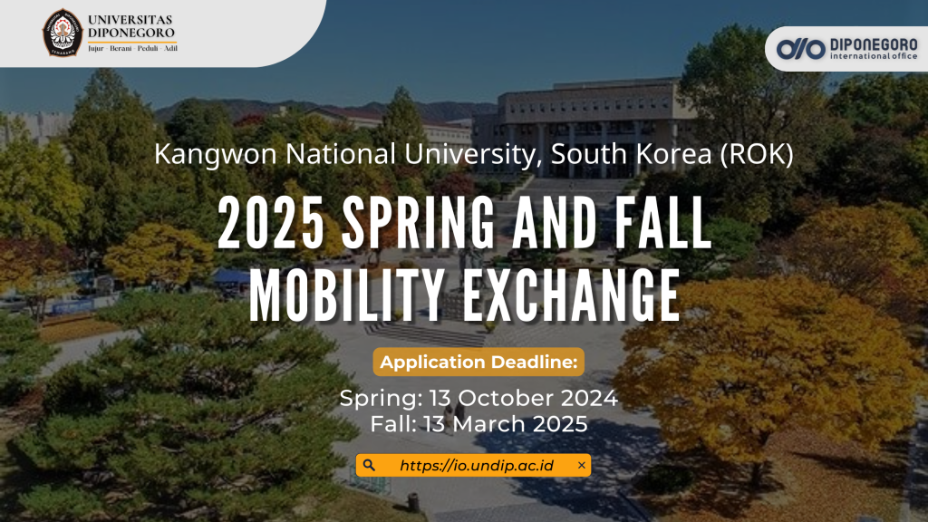 Kangwon National University (KNU) Exchange Student Program - Diponegoro ...