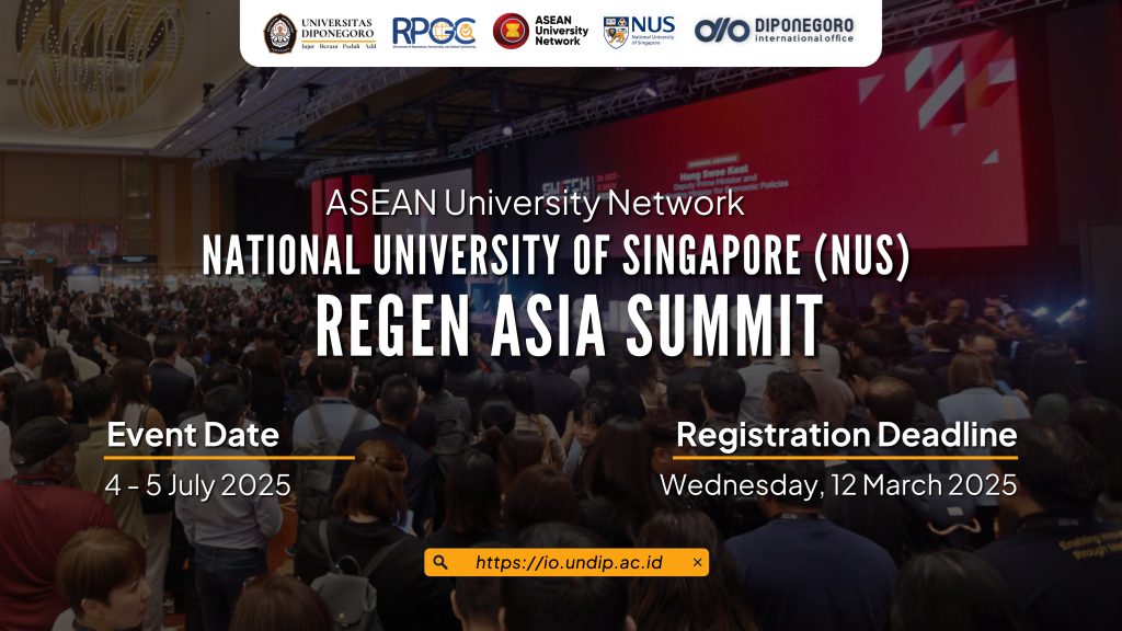Regen Asia Summit (RAS) 2025 - Diponegoro International Office